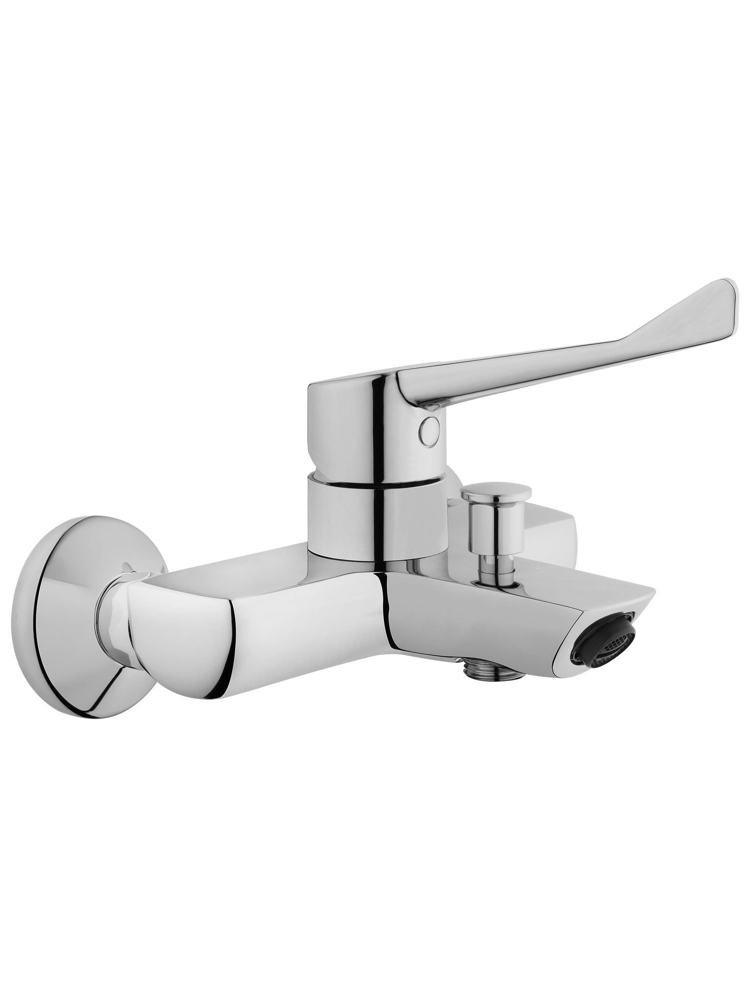 Смеситель для ванны/душа Vitra AquaMed Solid S медицинский, настенный, однозахватный, хром A42485E