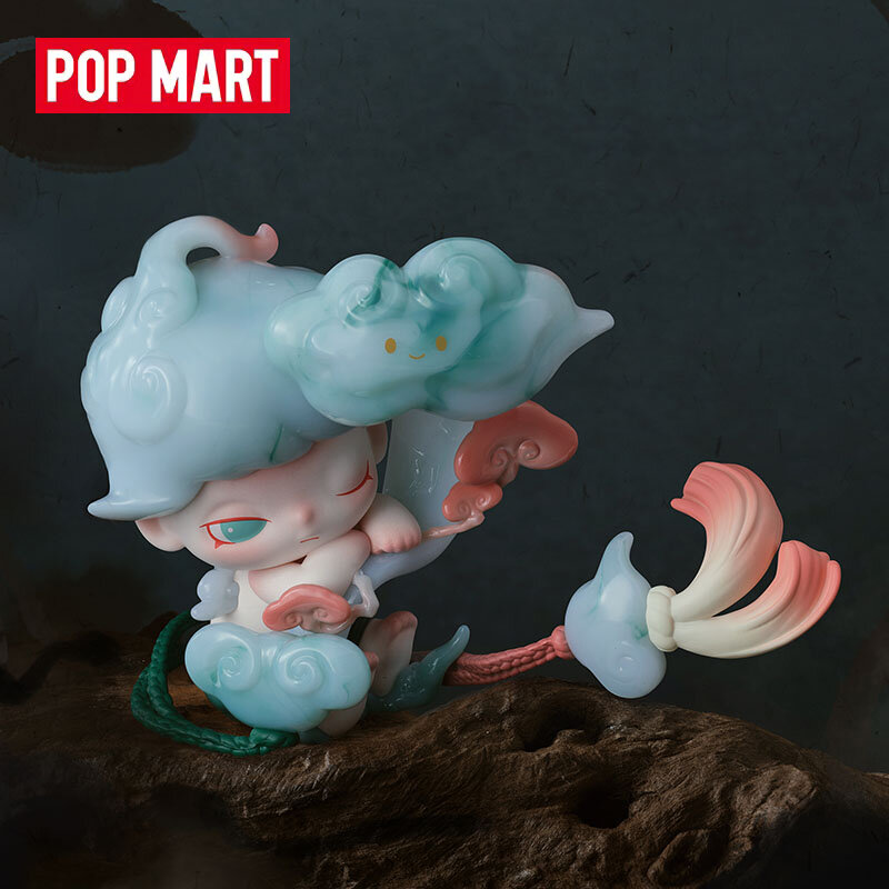 Коллекционная фигурка pop mart DIMOO Stories in the Cup Series Figures-Propitious Jades, слепая коробка