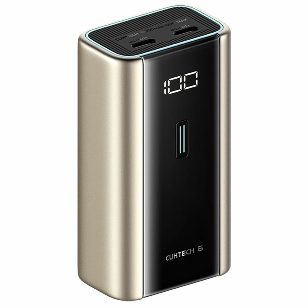Повербанк CUKTECH PB060, 6000mAh Li-Ion, USB Type-C, золотой (CUKPB060GLGD)