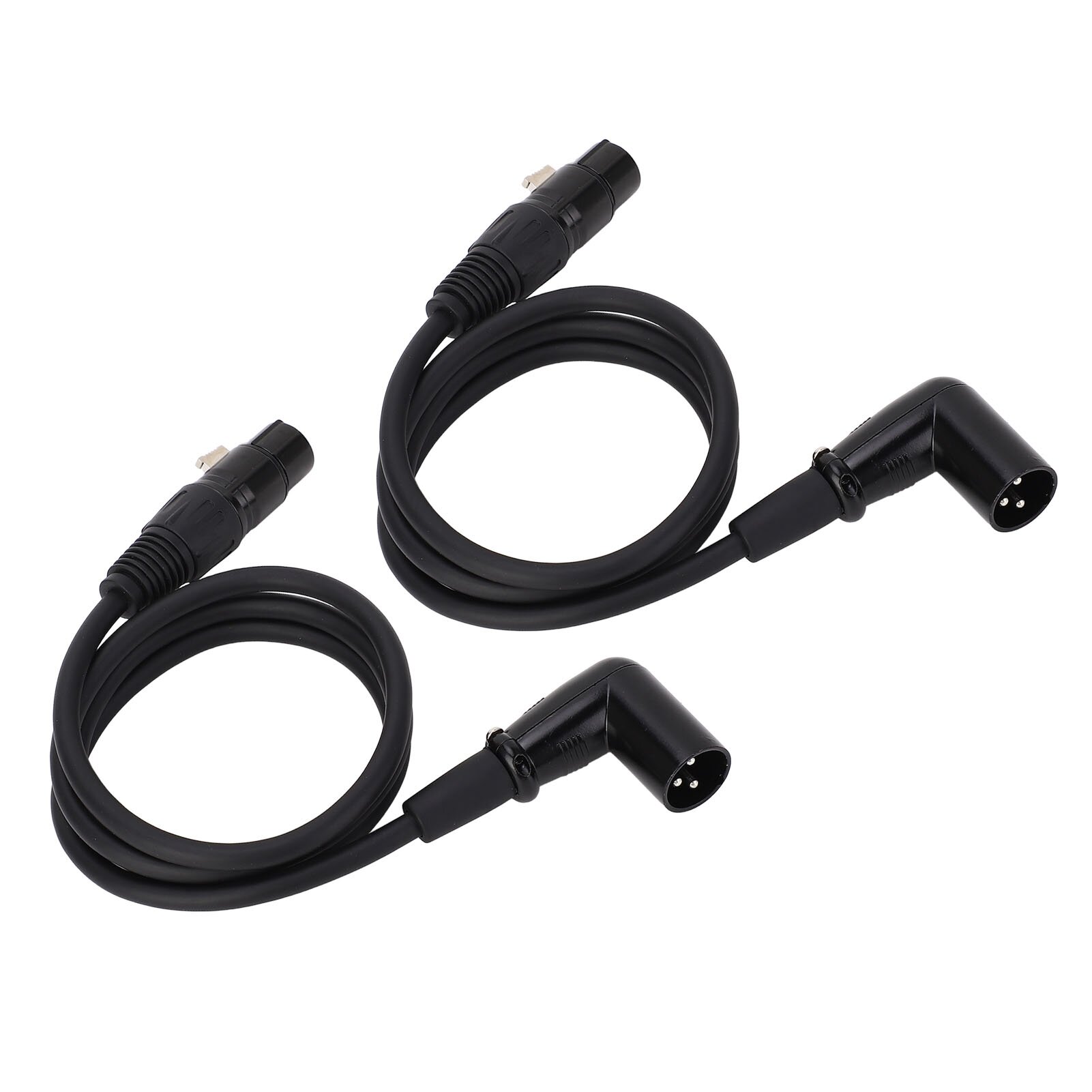 2 шт. удлинительные кабели для микрофона 3-контактный разъем XLR «папа-мама» адаптер для микрофонного кабеля для усилителя микшера динамика XK042L 0,3 метра / 1 фут