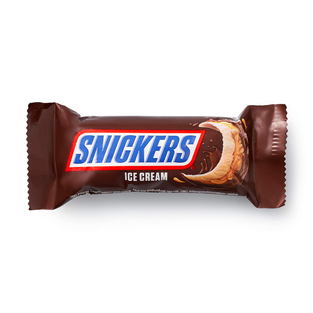 Мороженое Snickers, с карамелью и арахисом, в глазури, 45,6 г