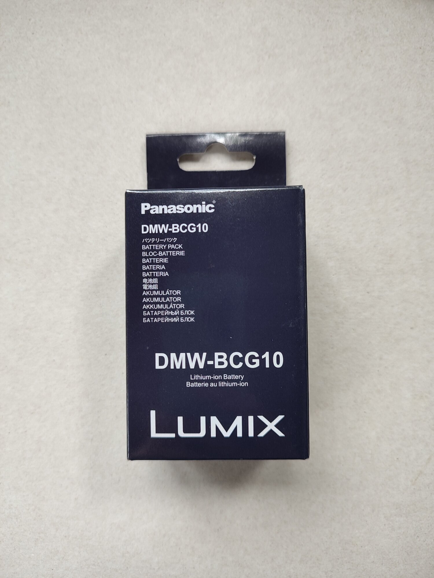 Аккумулятор Panasonic DMW-BCG10E, для фото и видеокамер, ёмкость 895 mAh