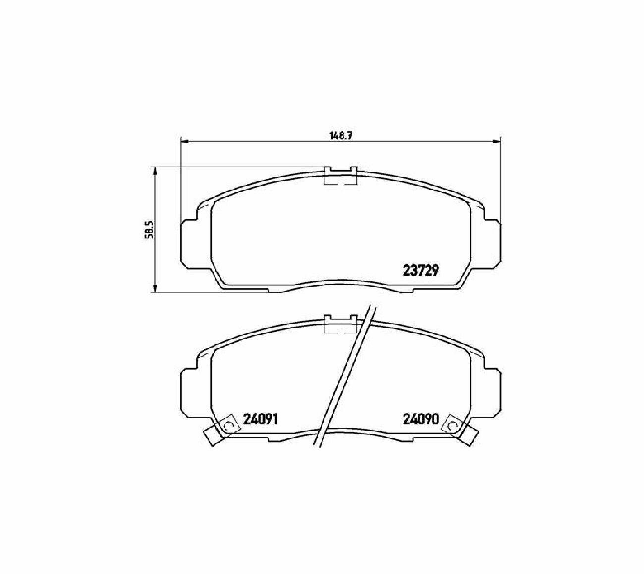 Колодки тормозные для автомобилей Brembo P28034 (запчасти и комплектующие)