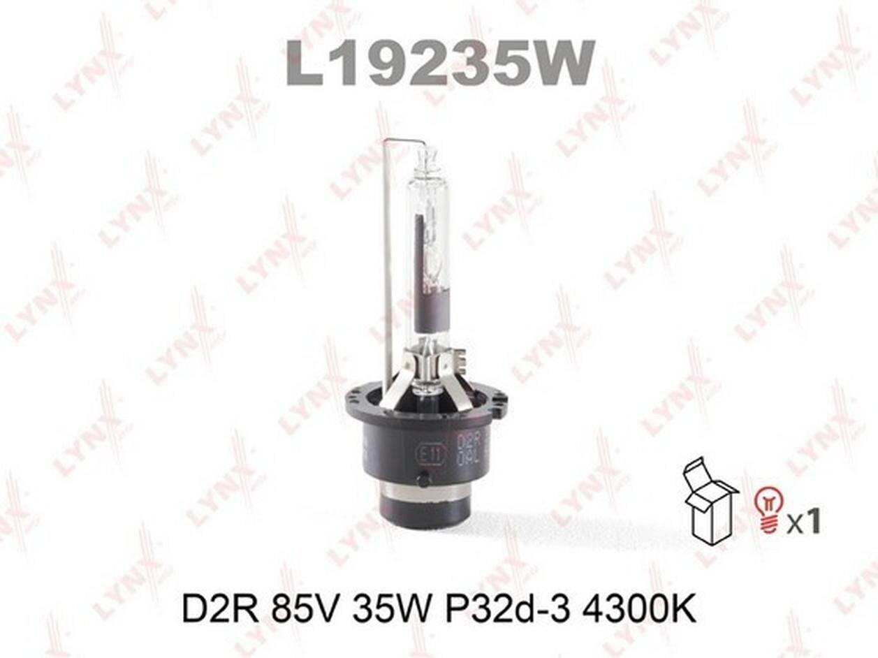 Lynx лампа газоразрядная d2r 85v 35w p32d 3 4300k l19235w, 1шт