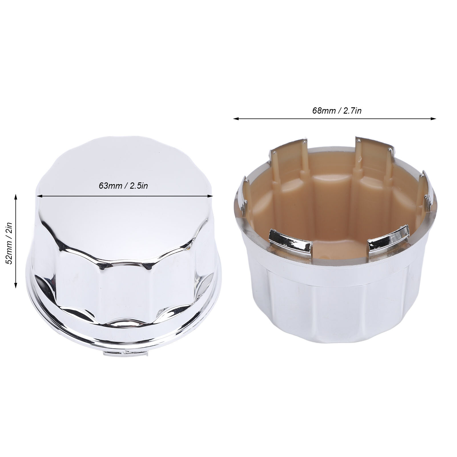 4 шт. колпачок ступицы колеса для квадроцикла с гальваническим покрытием, центральный колпачок ступицы колеса для 8-дюймовых, 10-дюймовых, 12-дюймовых, 14-дюймовых легкосплавных дисков для квадроцикла