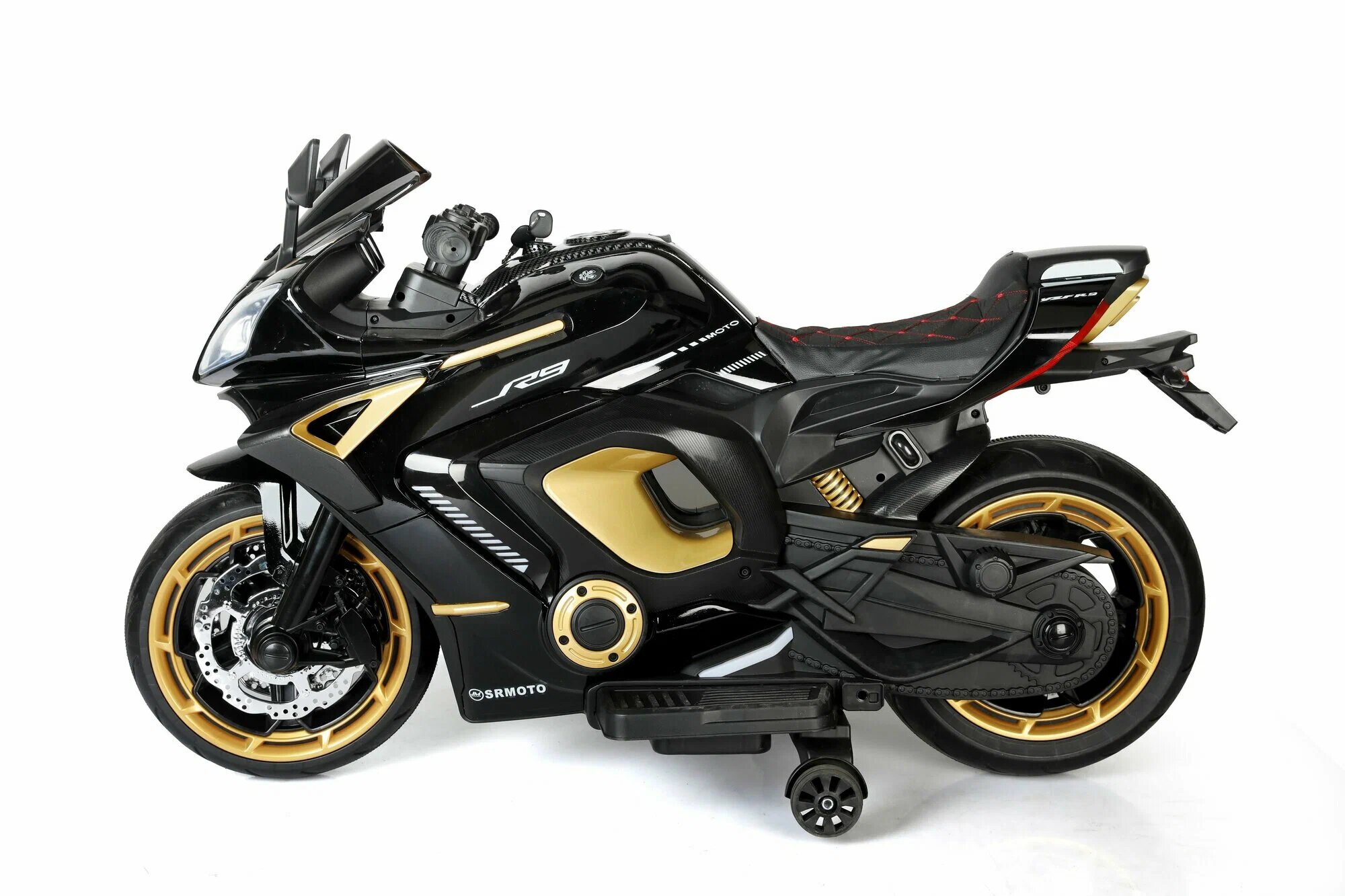 Детский электромотоцикл, Yamaha YZF-R6, 2 двигателя, 3 места