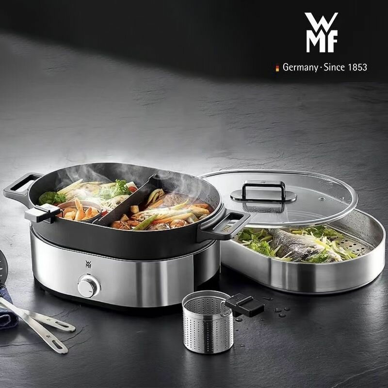 Немецкая электрическая пароварка WMF для утки-мандаринки, бытовая многофункциональная подставка-сябу-сябу из нержавеющей стали