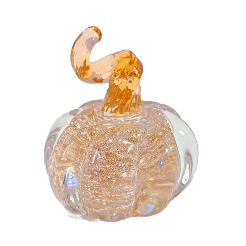 Маленькие украшения из глазированной тыквы ручной работы, 4 штуки