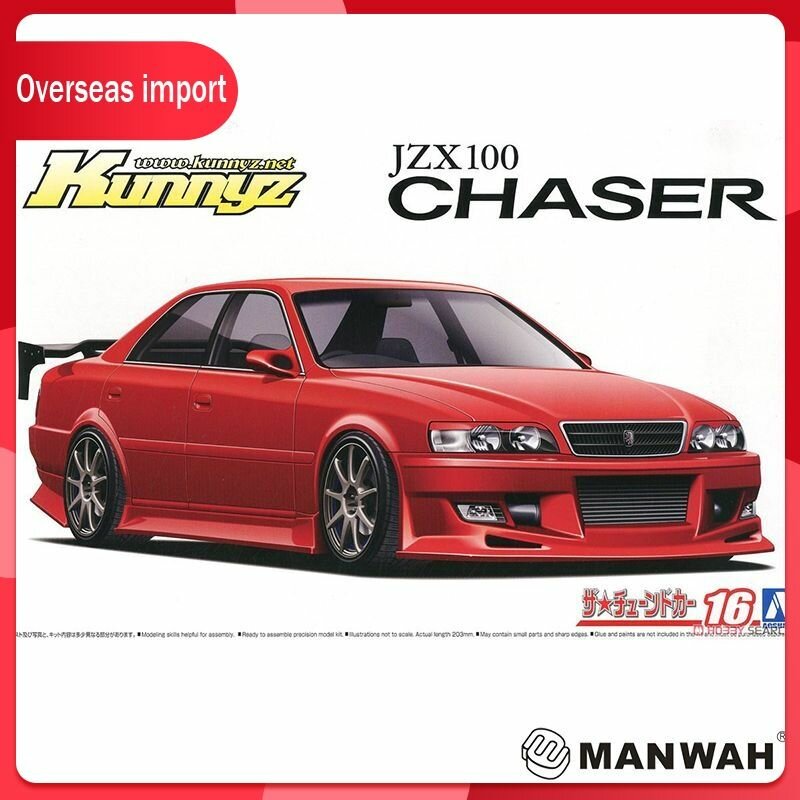 Сборная модель Машинка Aoshima-06928 1/24 Kunnyz Toyota JZX100 Chaser Tourer V 1998 Car model kit