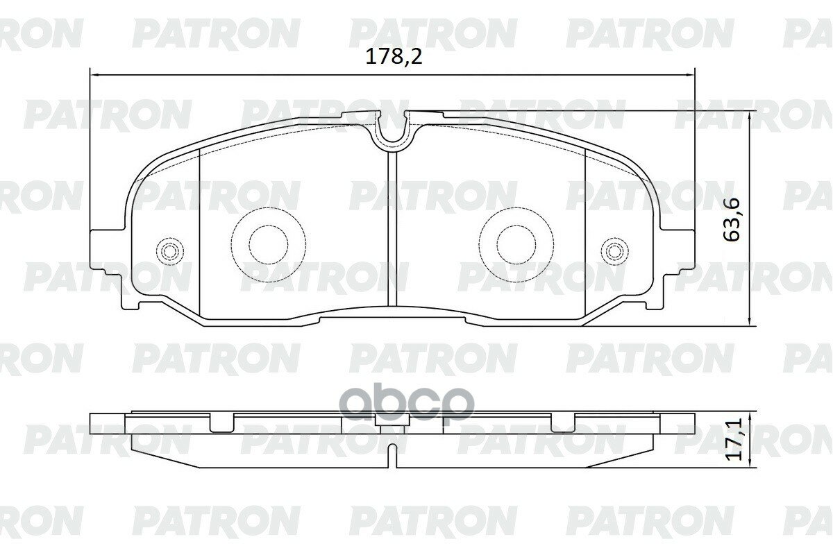 Колодки тормозные дисковые пер. LiXiang L7/L9 22- (суппорт - ZF) PATRON арт. PBP483