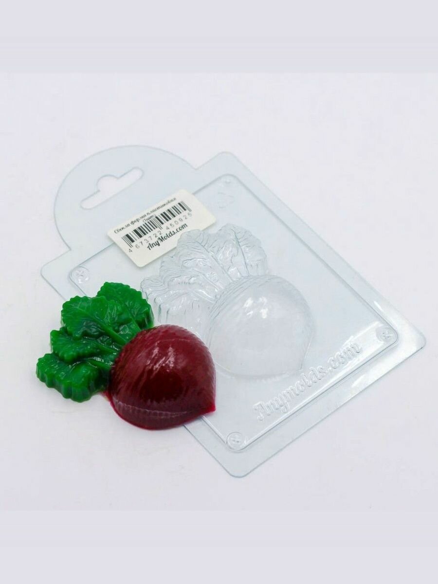 Свекла молд из толстого пластика для мыла, гипса, шоколада