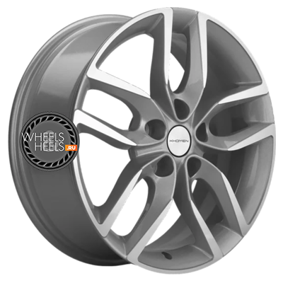 Диск автомобильный литой Khomen Wheels KHW1708 (Haval F7/F7x) 17x6.5 5x114.3 et40 dia64.1 F-Silver-FP
