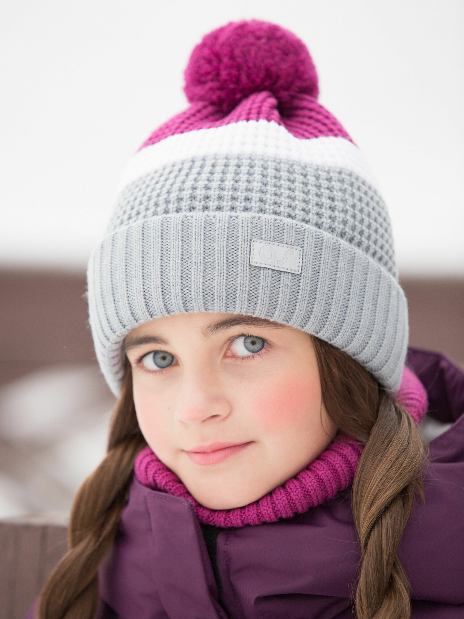 Шапка Осень-зима 2025 для девочек