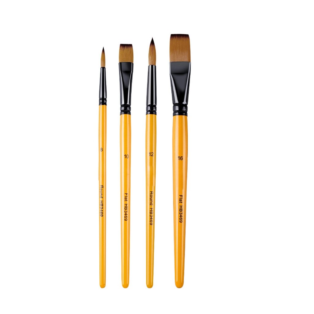 1 комплект нейлоновых кистей для рисования волос Акварельные акриловые кисти для рисования Принадлежности для рисования деталей