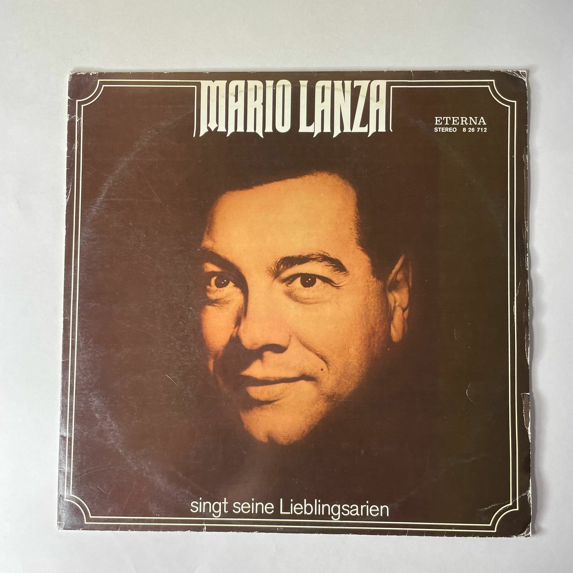 Винтажная виниловая пластинка LP Mario Lanza Марио Ланца, Singt Seine Lieblingsarien (ГДР 1976)