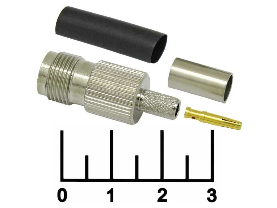 Разъем TNC гнездо обжимной RG-58 415A теромоусадка