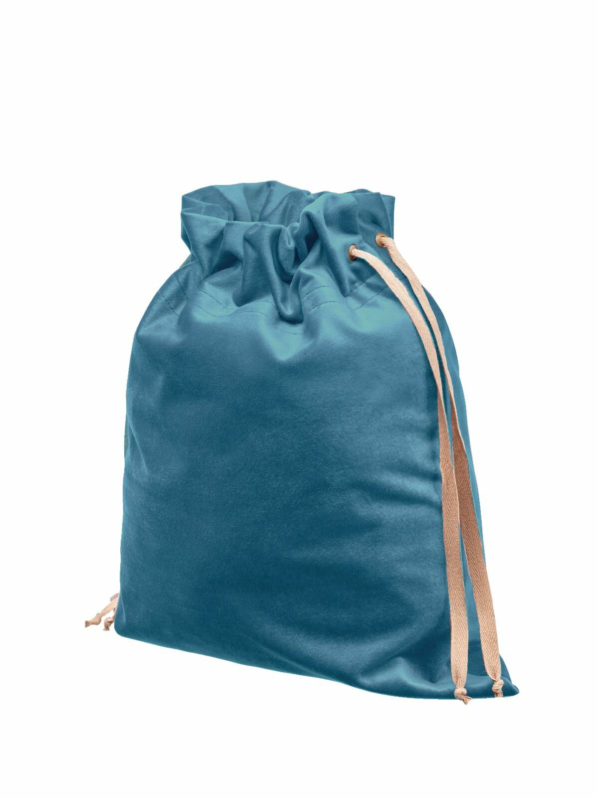 Подарочный мешочек DECORATOR, бархатный, бирюза, 20x30 см, хлопковый подклад