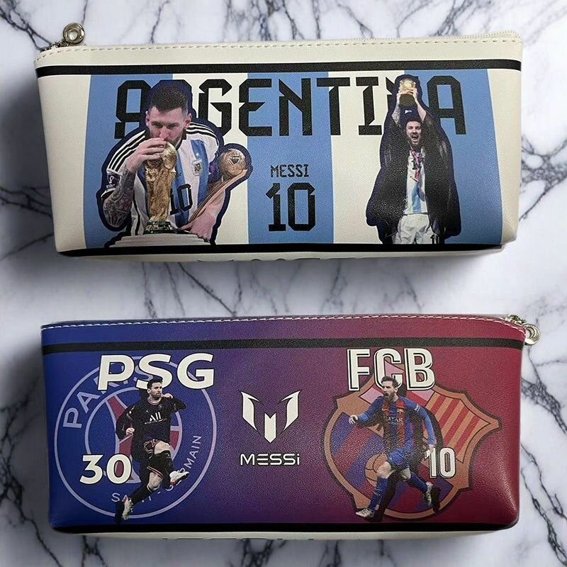 Студенческий пенал, большой пакет канцелярских карандашей, лучший подарок для маленьких футбольных фанатов