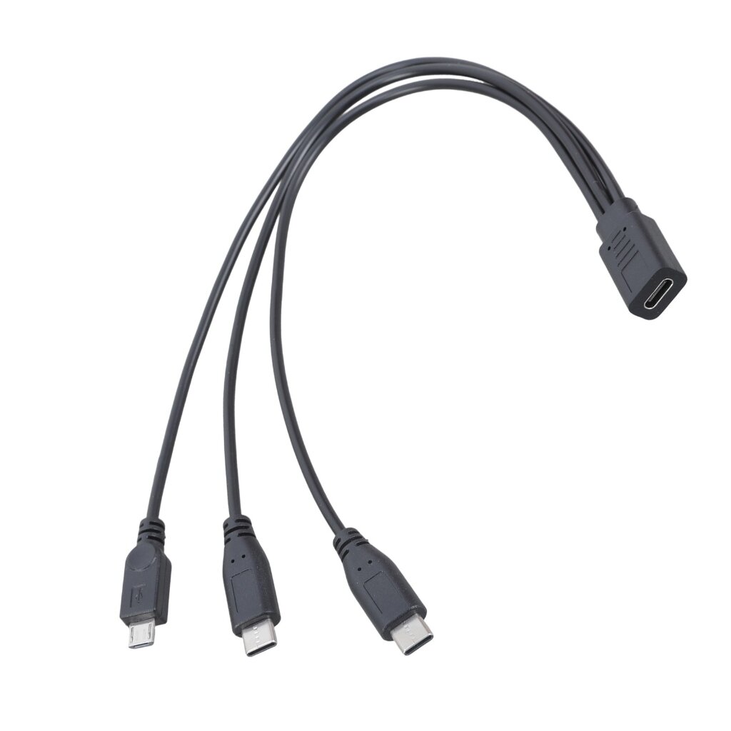 Зарядный Шнур USB C Женский на 2 Разъема Type-C и 5Pin USB Мужской Разветвительный Кабель Type-C Зарядный Адаптер Шнур для Телефона Планшета