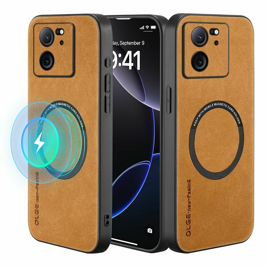 Чехол-Case MagSafe чехол для Xiaomi 13T Pro/13T/K60 Ultra(Сяоми 13T Про) Нескользящий и удобный
