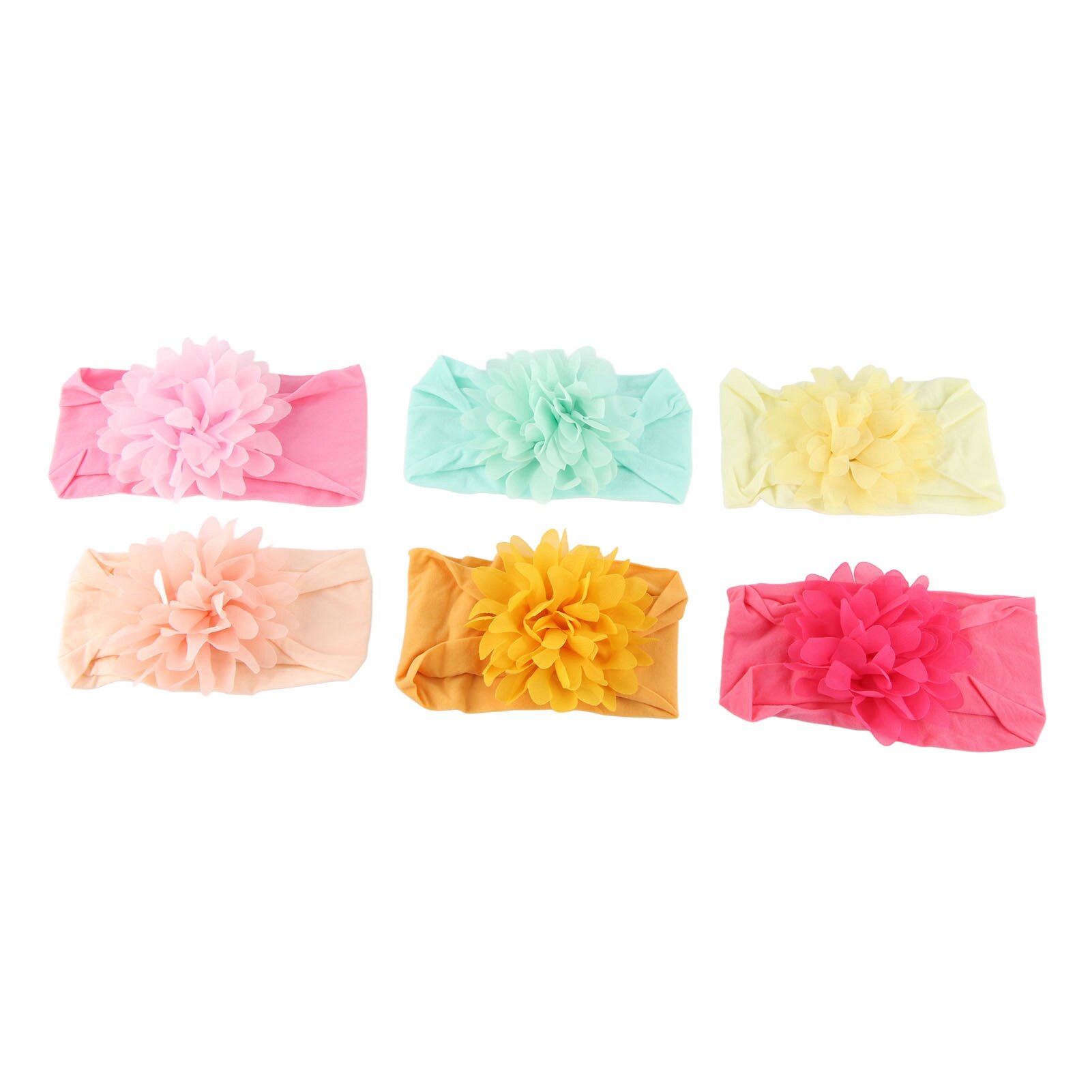 Шт. Детские повязки на голову в форме цветов для новорожденных девочек, мягкие, элегантные, однотонные, милые.