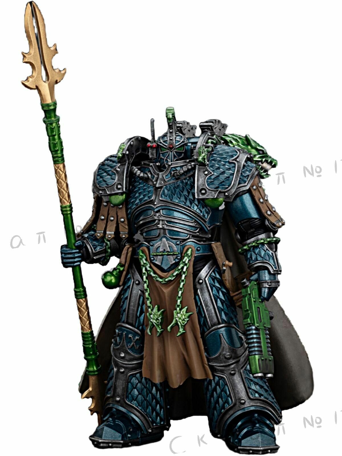 Подвижная фигурка JOYTOY 1/18 Warhammer The Horus Heresy Alpha Legion Alpharius, Primarch of the XXth Legion Подарок модели