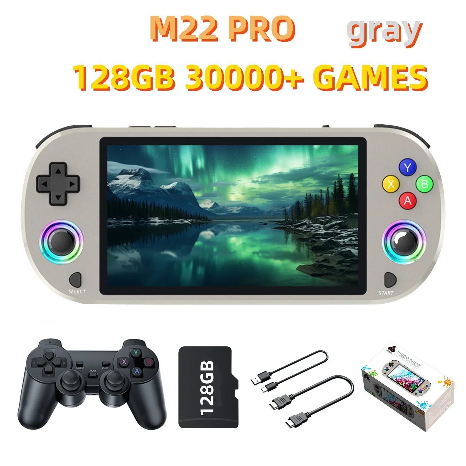 Портативная игровая консоль M22 Pro 128 ГБ Gray 128GB