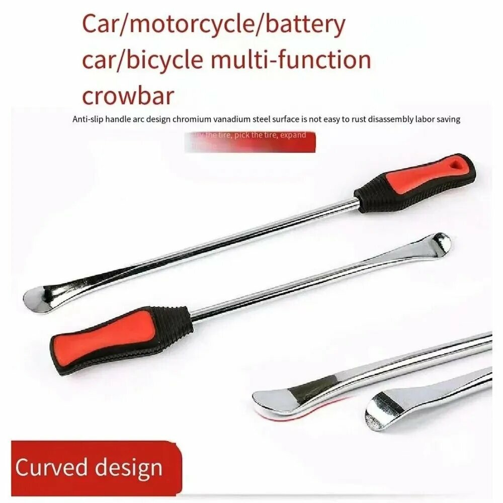 KNOW EASY-Монтажная лопатка для шин, 30 см, усиленная сталь, антискользящая ручка - для ремонта колес велосипеда, мотоцикла, скутера (комплект из 1 шт)