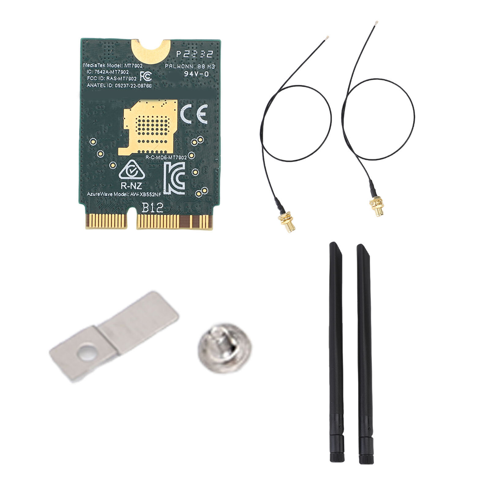 Wi -Fi 6e Беспроводная карта M.2 ngff Bluetooth 5.2 4200 Мбит / с Tri Band 2,4 ГГц 5 ГГц 6 ГГц адаптер сетевой