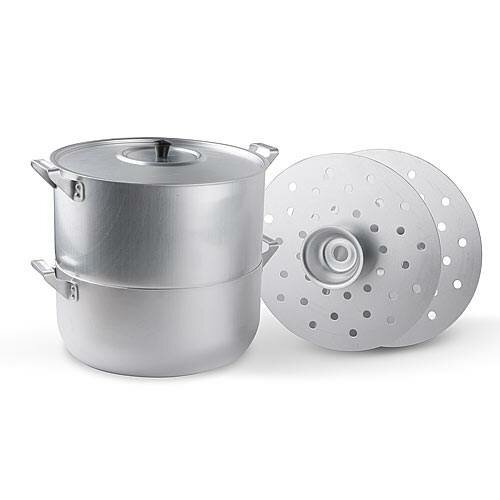 Манты-казан 6л 26см алюминиевый