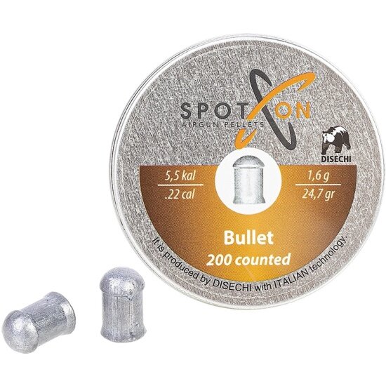 Пуля пневматическая Spoton Bullet 5,5 мм, 1,6 гр. (200 шт)