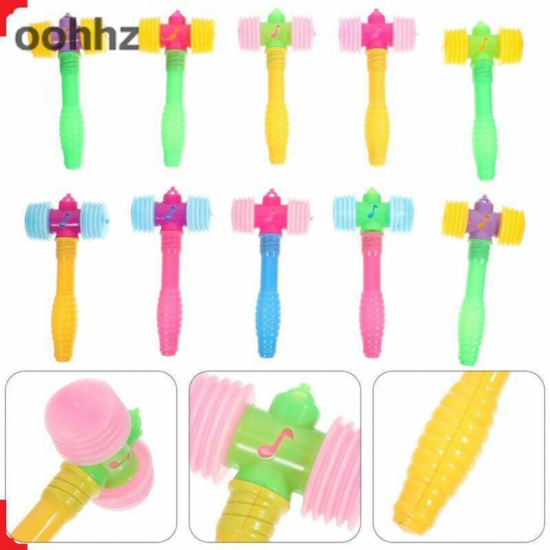 24 шт. пластиковые молотки для малышей, скрипучие детские BB-молотки, игрушки для детей, маленькие ударные инструменты