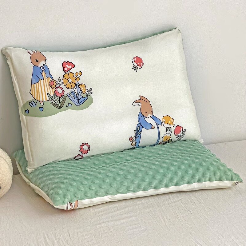 Набор из двух детских наволочек из бархата класса А для дома и детского сада, одиночная наволочка, внутренний чехол для подушки 30x50 для девочек