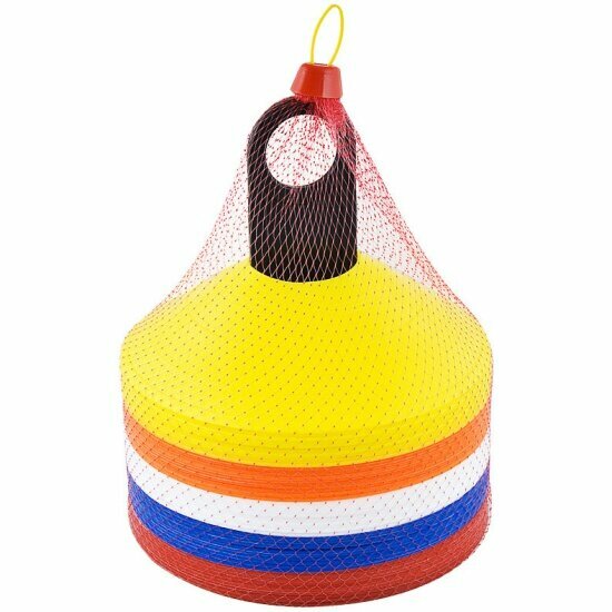 Фишки для разметки поля Made IN Russia усеченные конусы, мягкий пластик, комплект из 50шт, 5 цветов