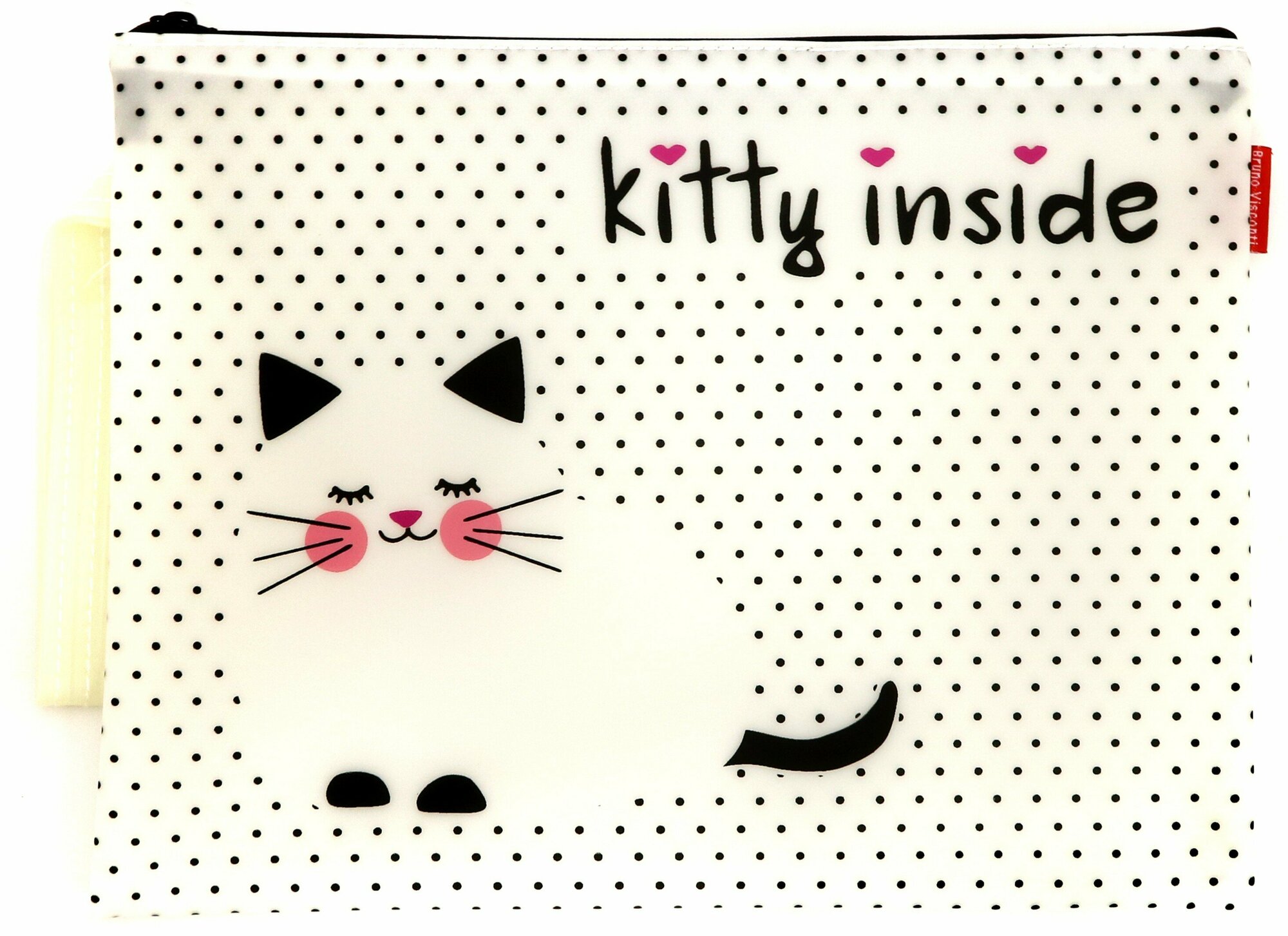 Папка для тетрадей "Котеночек белый" (А5+, силикон) (14-005/01)