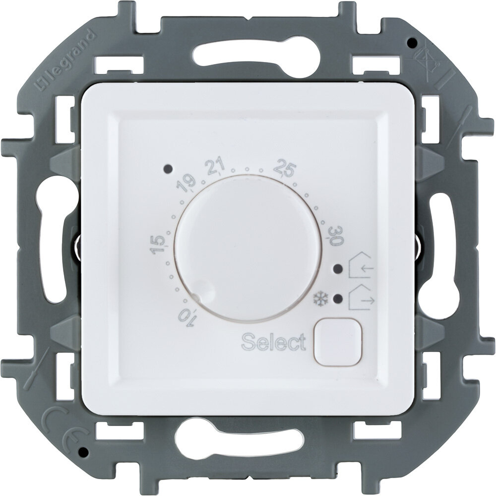 Legrand INSPIRIA Термостат с внешним датчиком для тёплых полов белый (комплект 4шт)