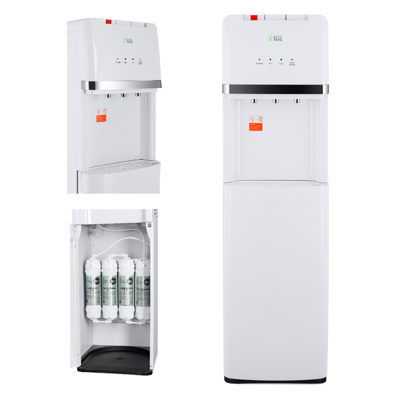 Пурифайер Ecos 12681, напольный, электронное охлаждение, нагрев, подключение к водопроводу