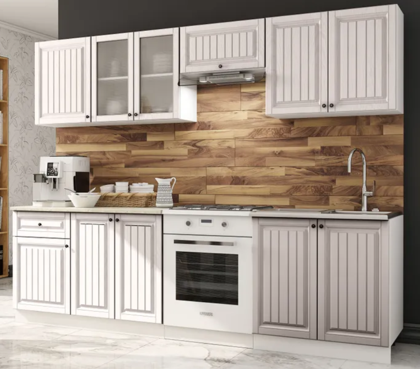 Кухонный гарнитур, кухня, готовый комплект Хозяюшка 2,6 м Мускат