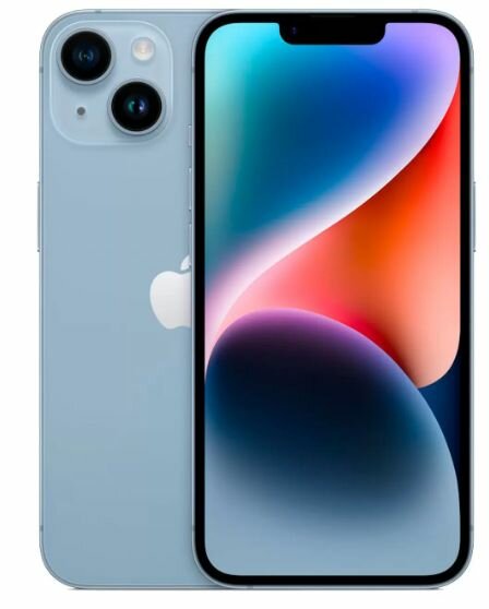 Новый, не активированный Смартфон Apple iPhone 14 128GB Blue Голубой