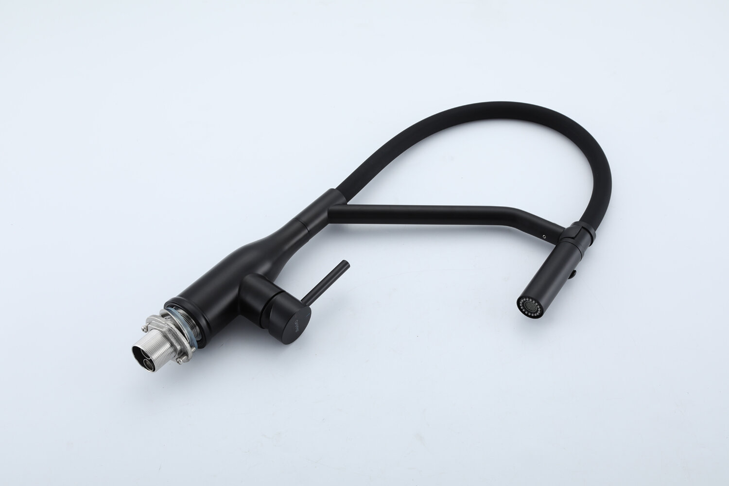 Смеситель для кухни(мойки) Gappo G4098-16 черный, гибкий излив