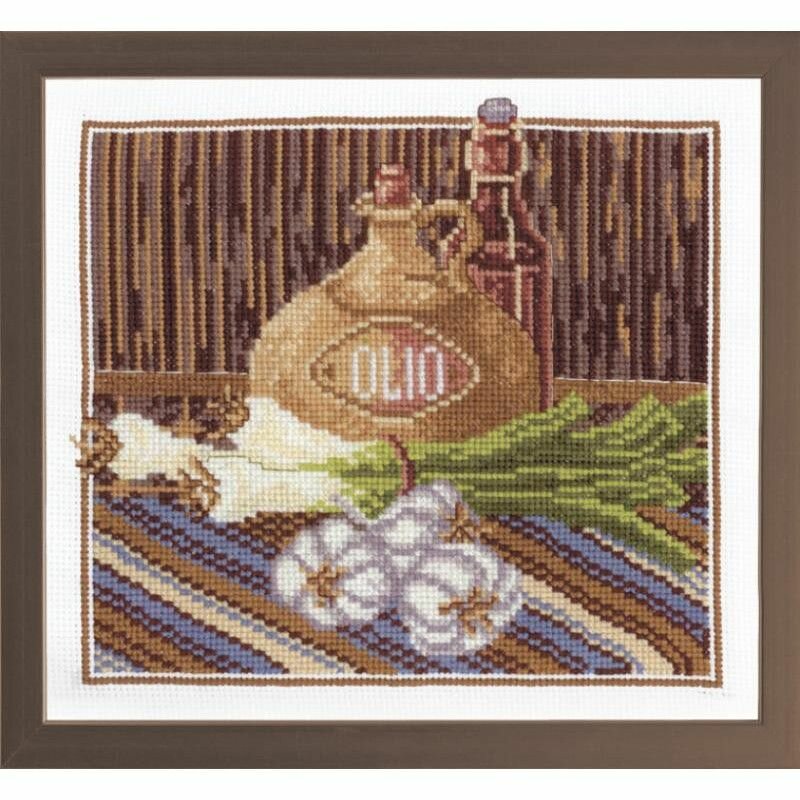 Набор для вышивания крестом овен "Кантри", арт.498, 21x20 см