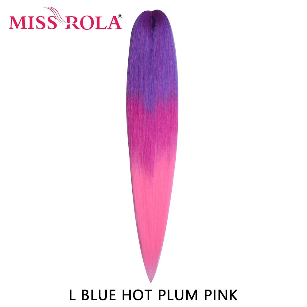 MISS ROLA Коса канекалон Blue Hot Plum Pink