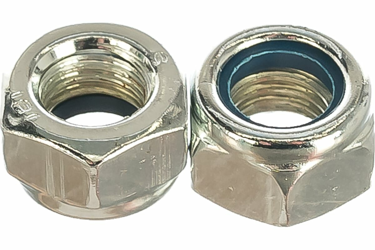 Метизный двор Самостопорящаяся гайка M12 DIN 985 с нейлоновым кольцом, 100 шт