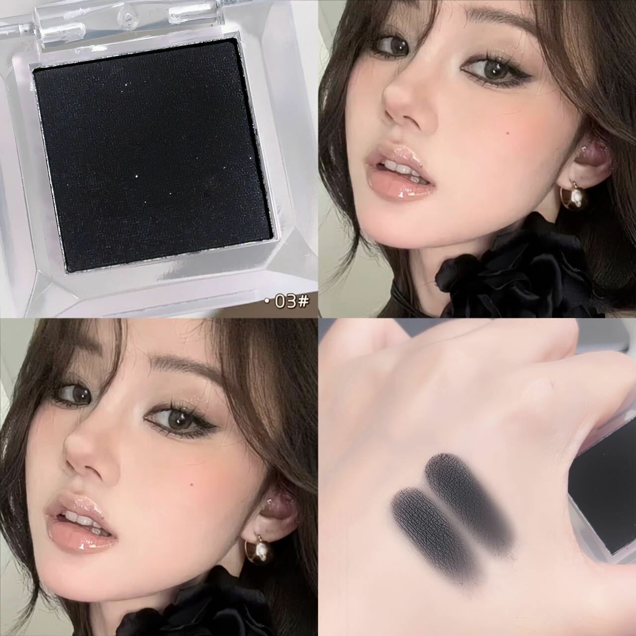 Палитра натуральных осветляющих теней для век MYHO monochrome matte high-gloss smoky eye shadow palette 3# Xiao Yan Huan