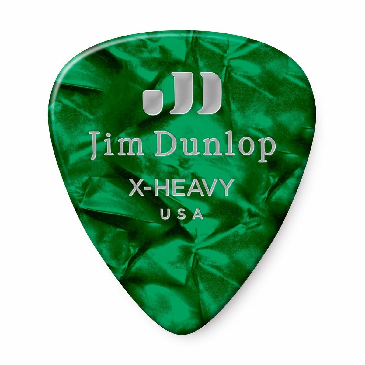 Набор медиаторов 12шт. Dunlop 483P12XH Celluloid Green Pearloid Extra Heavy 12Pack