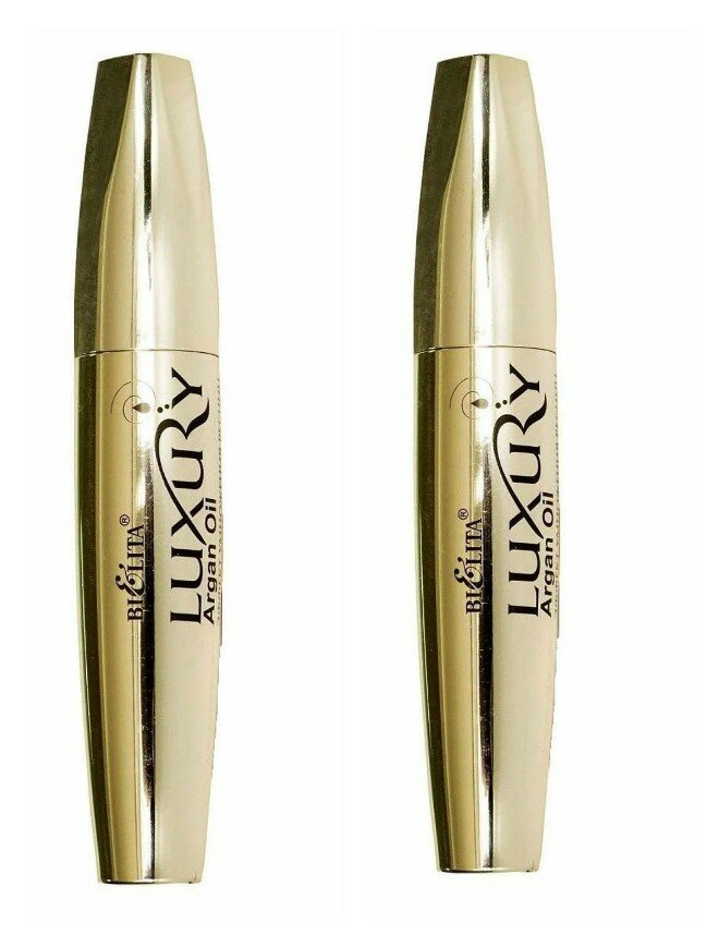 Тушь для ресниц Belita Luxury, Эффект умножения ресниц, с аргановым маслом, 12 мл, 2 шт.