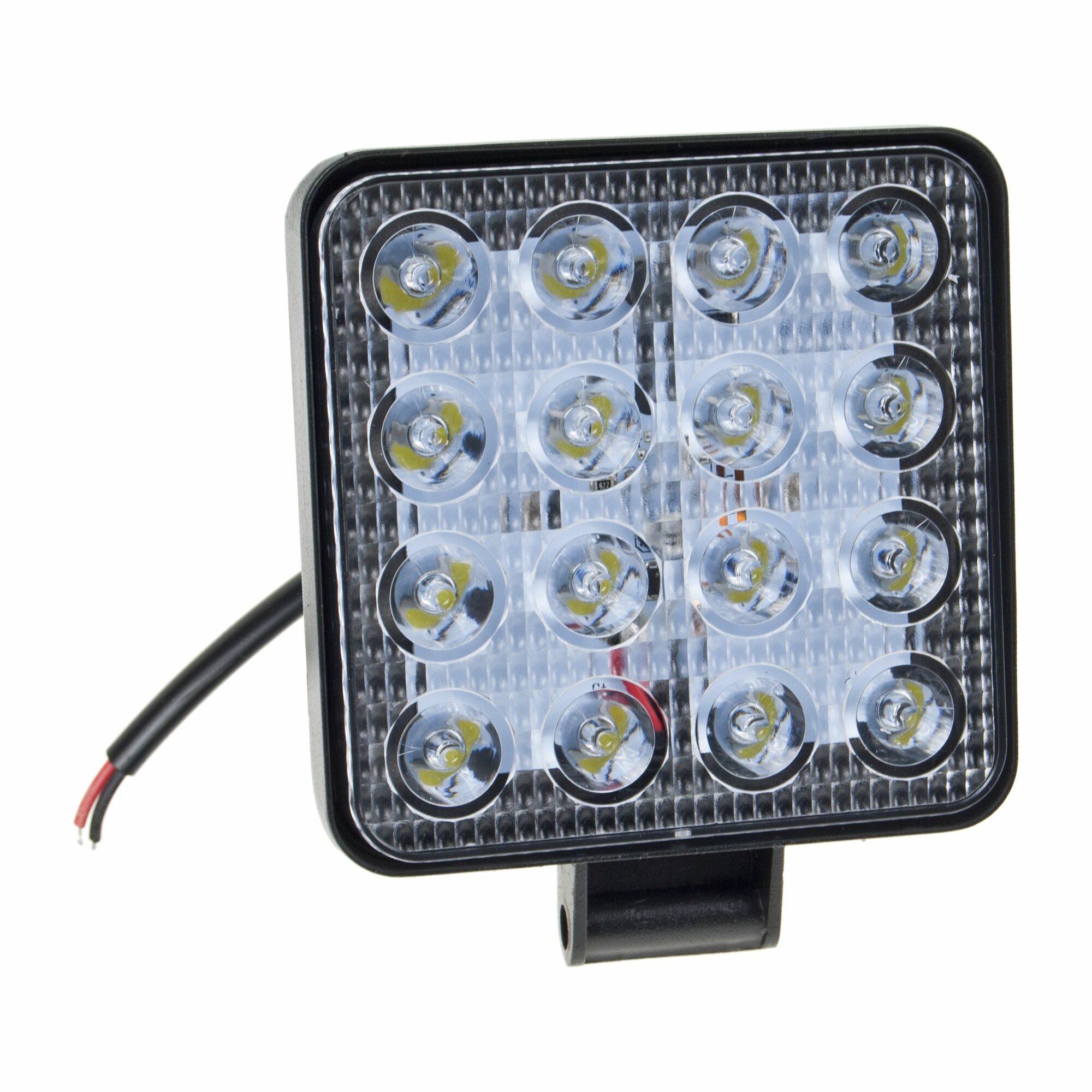 Фара рабочего света MIS-48W 16LED плоская 105-105мм 10-30V MISTAR