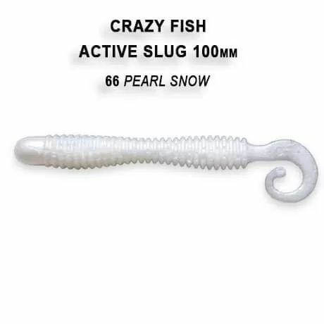 Силиконовые приманки Crazy Fish Active slug 4" 31-100-66-6, кальмар, 6 шт. Приманка для рыбалки, 100 мм.