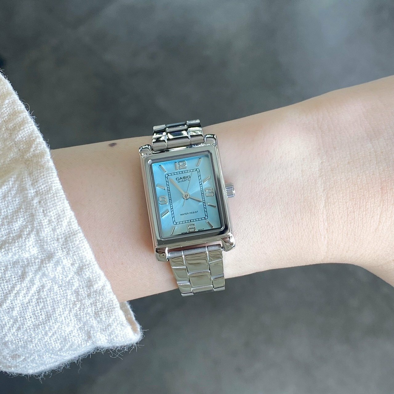 Наручные часы CASIO, голубой, серебряный — фото 1