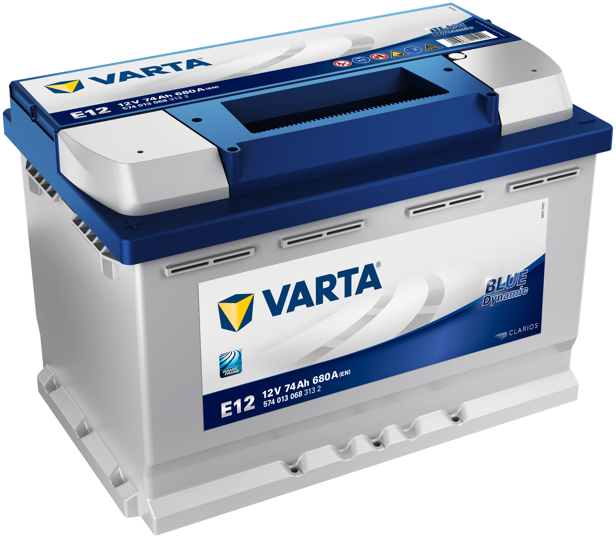 Аккумулятор VARTA BLUE DYNAMIC E12 74 Ач 680А П/П 574 013 068 313 2